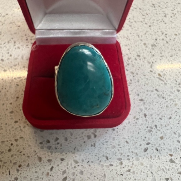 Silpada | Jewelry | Silpada Sterling Silver Tumbled Turquoise Ring | Poshmark